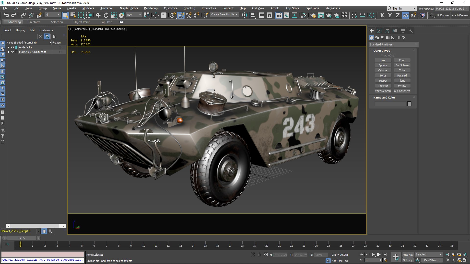 FUG OT 65 Camouflage Vray 3D Model - TurboSquid 1860283