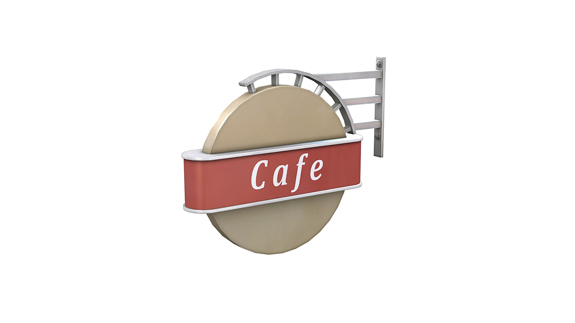 3D Cafe Signs Model - TurboSquid 1244787