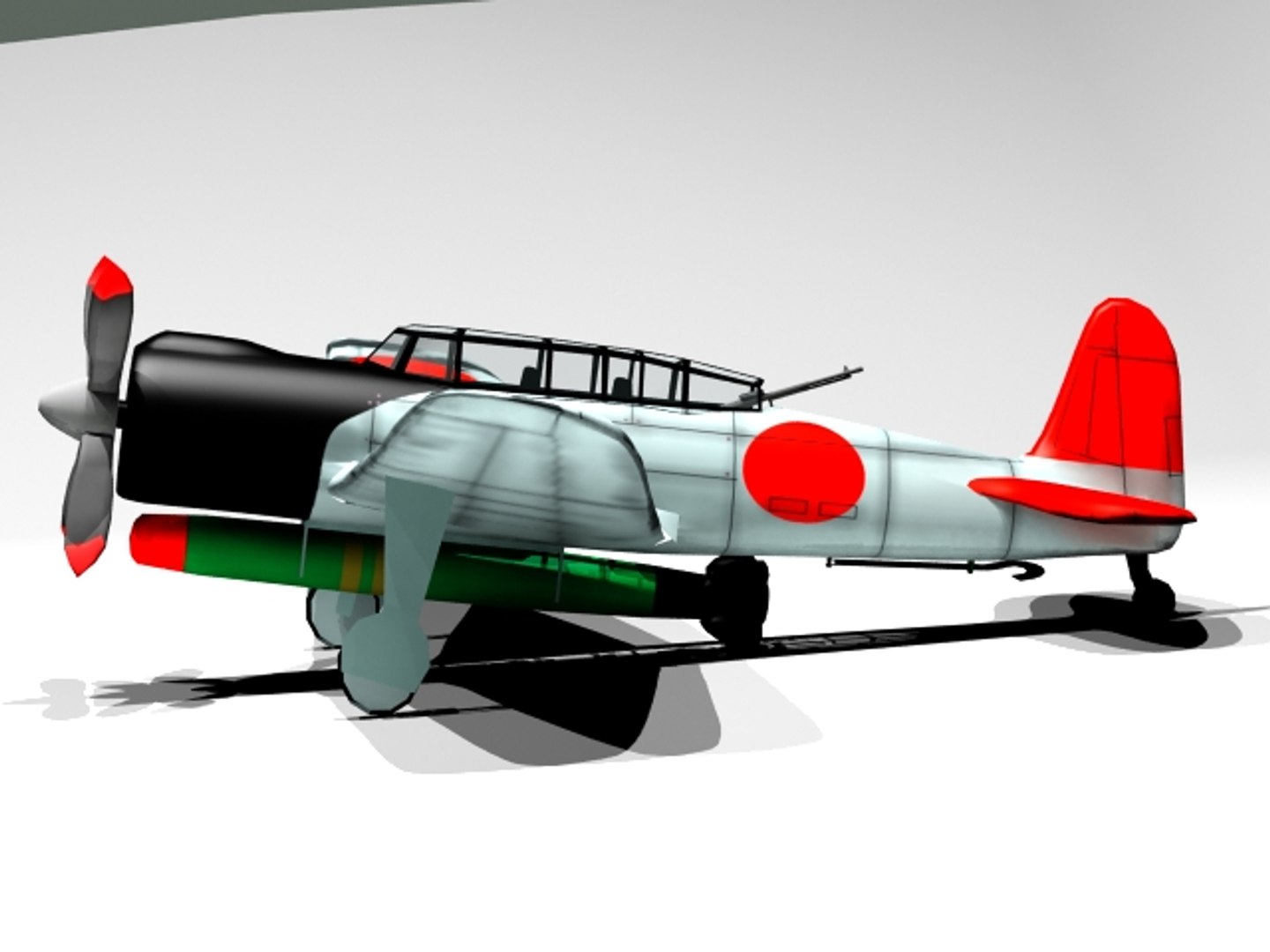 3ds Max Ww2 Bomber Nakajima B6n