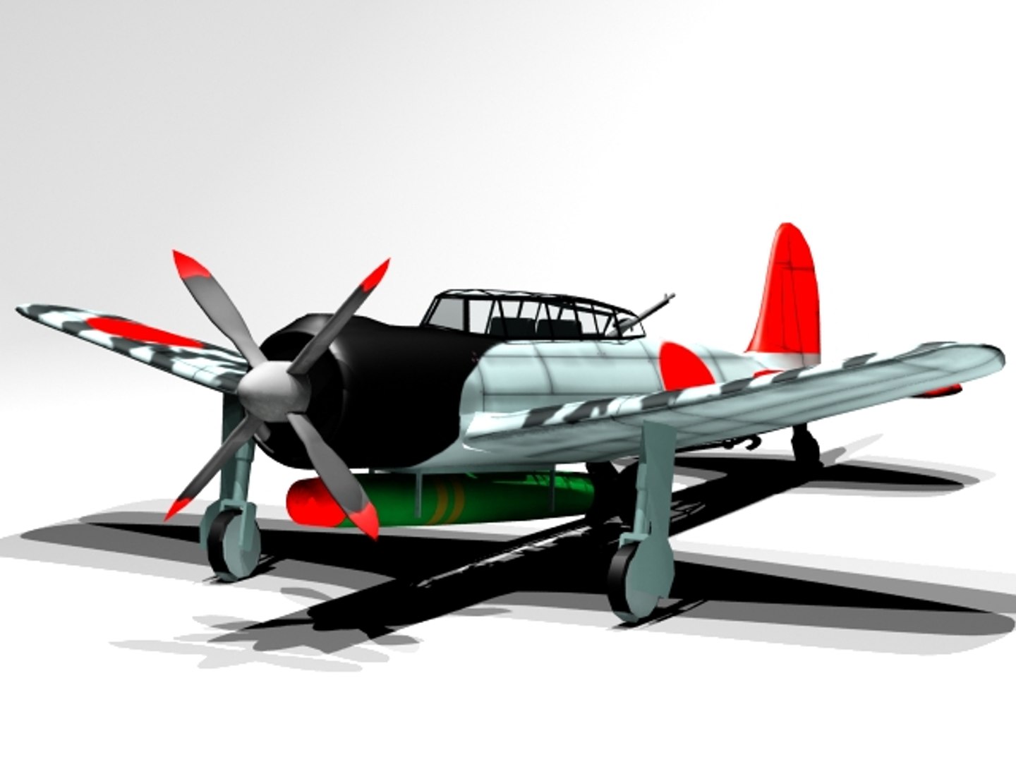 3ds Max Ww2 Bomber Nakajima B6n