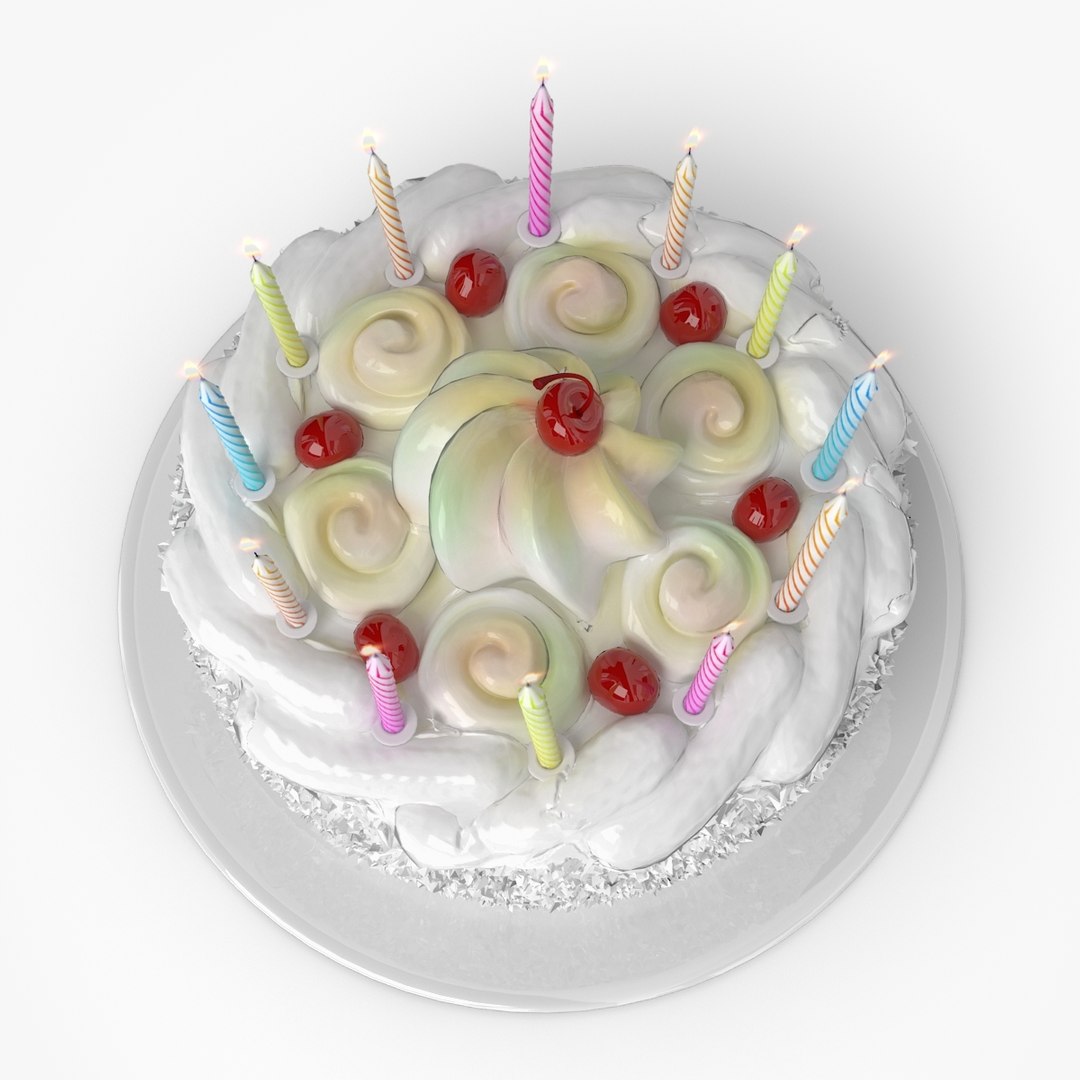 3d Model Of Birthday Cake