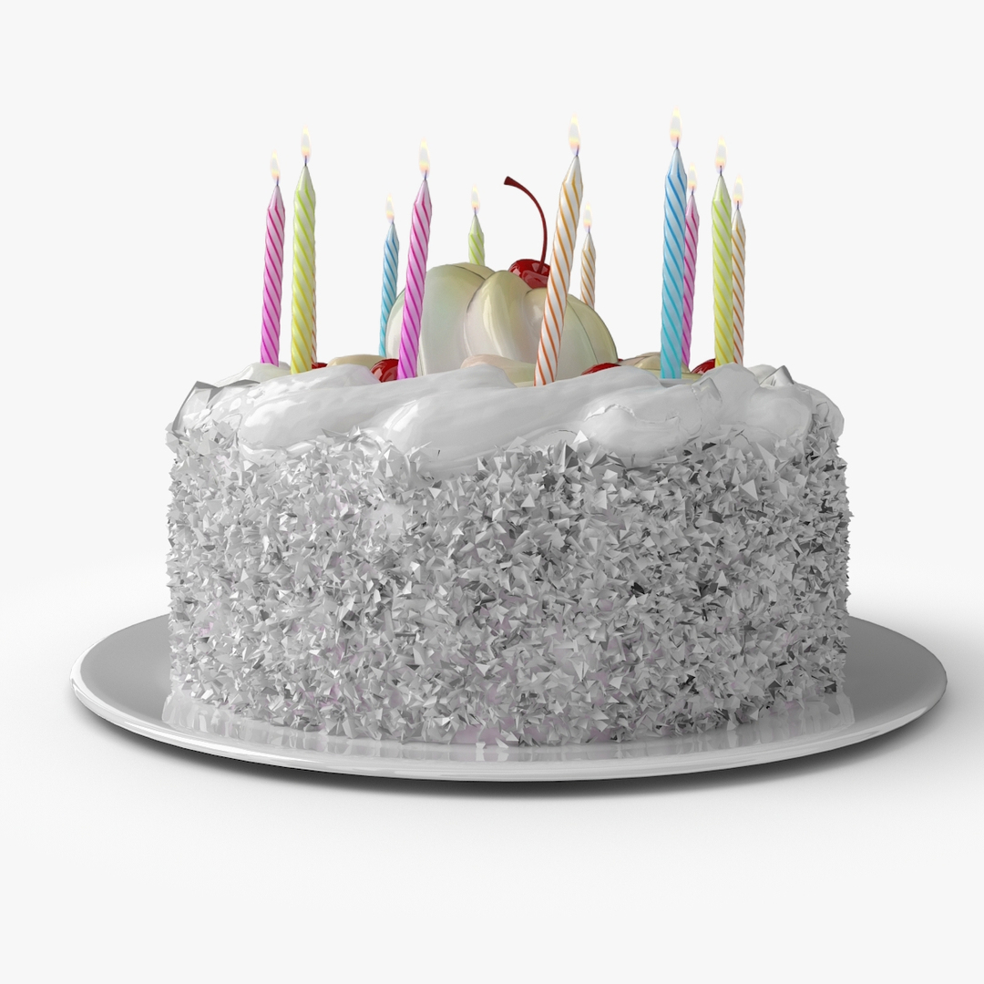 3d model of birthday cake