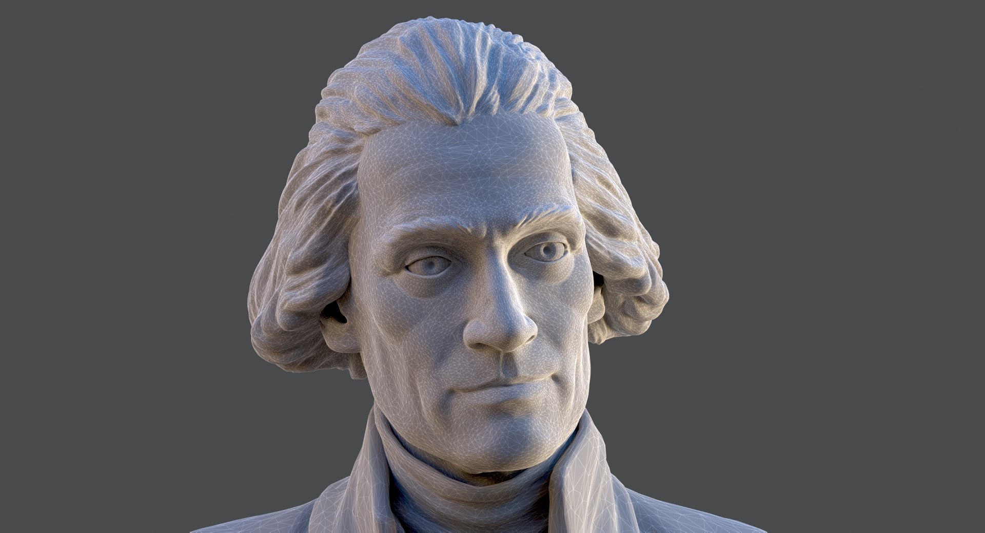 Thomas Jefferson Bust 3D Model - TurboSquid 1353646