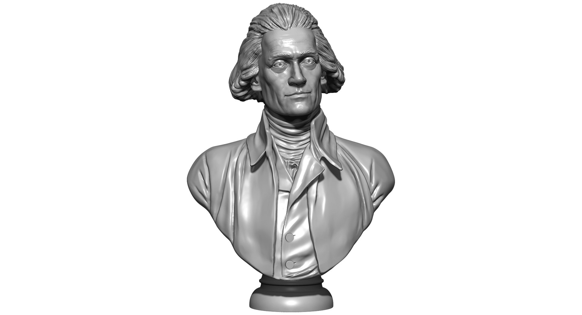 Thomas Jefferson Bust 3D Model - TurboSquid 1353646