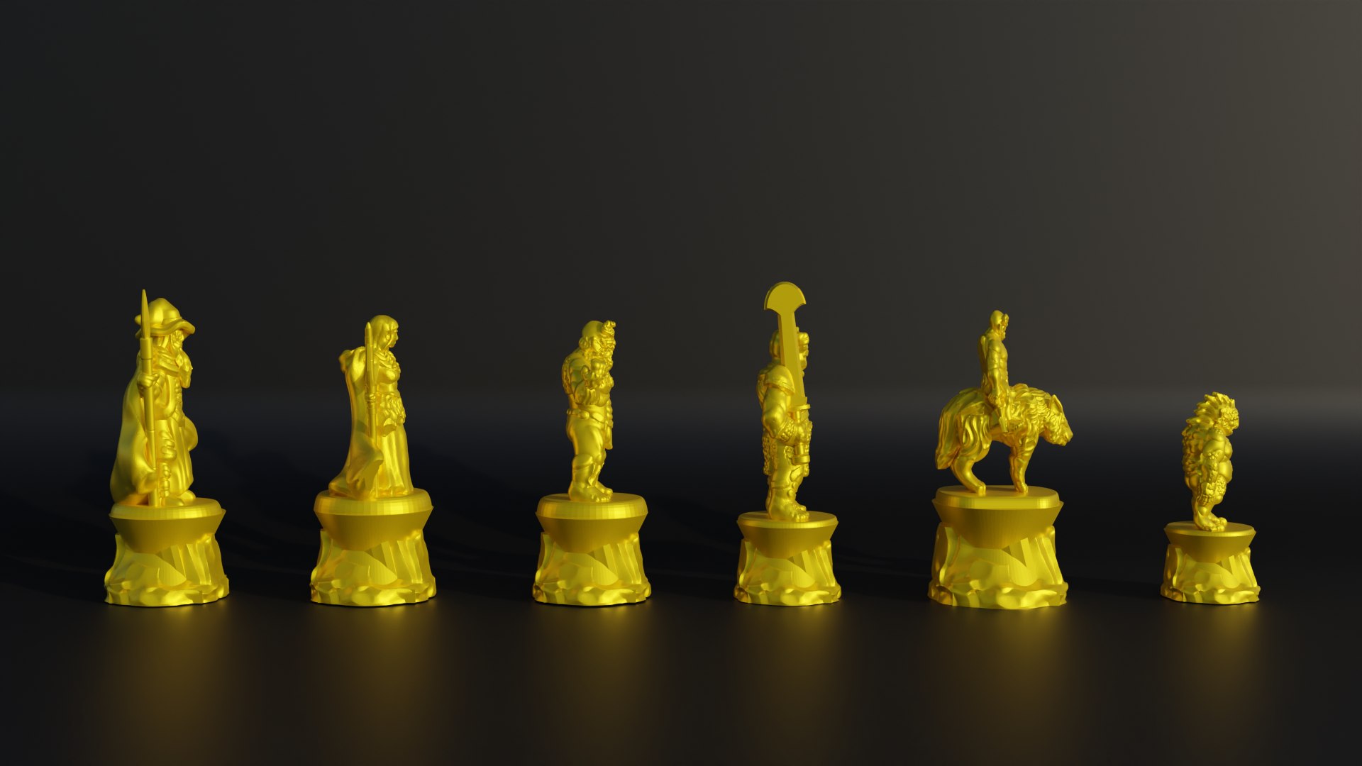 Troll Chess Set- Trolls Character Chess With 6 Different Model 3D Print ...