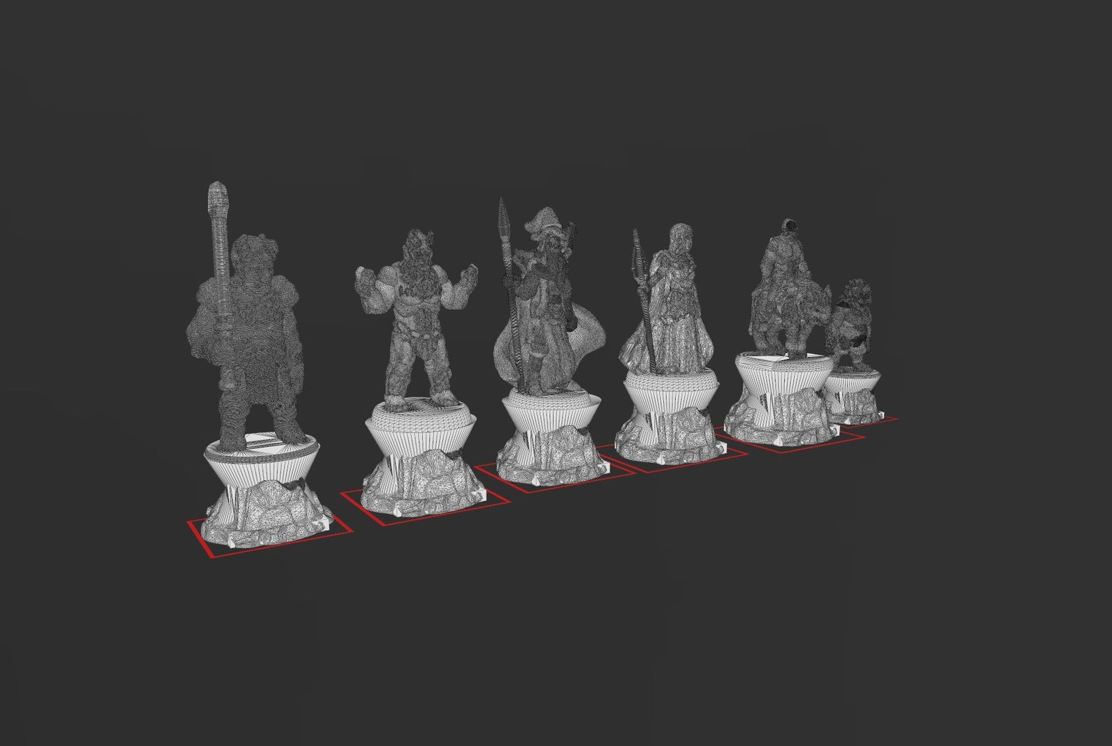 Troll Chess Set- Trolls Character Chess With 6 Different Model 3D Print ...
