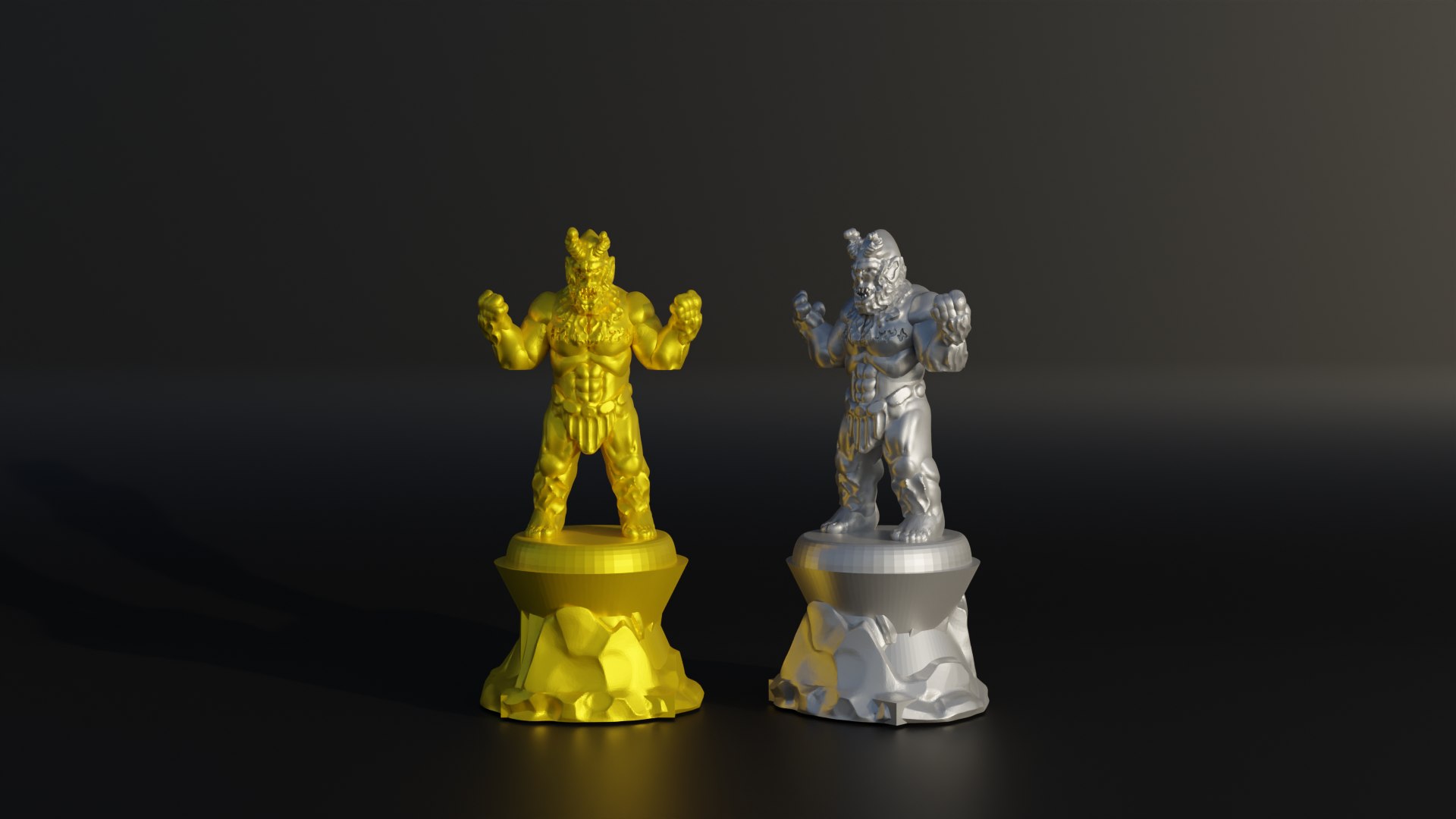 Troll Chess Set- Trolls Character Chess With 6 Different Model 3D Print ...
