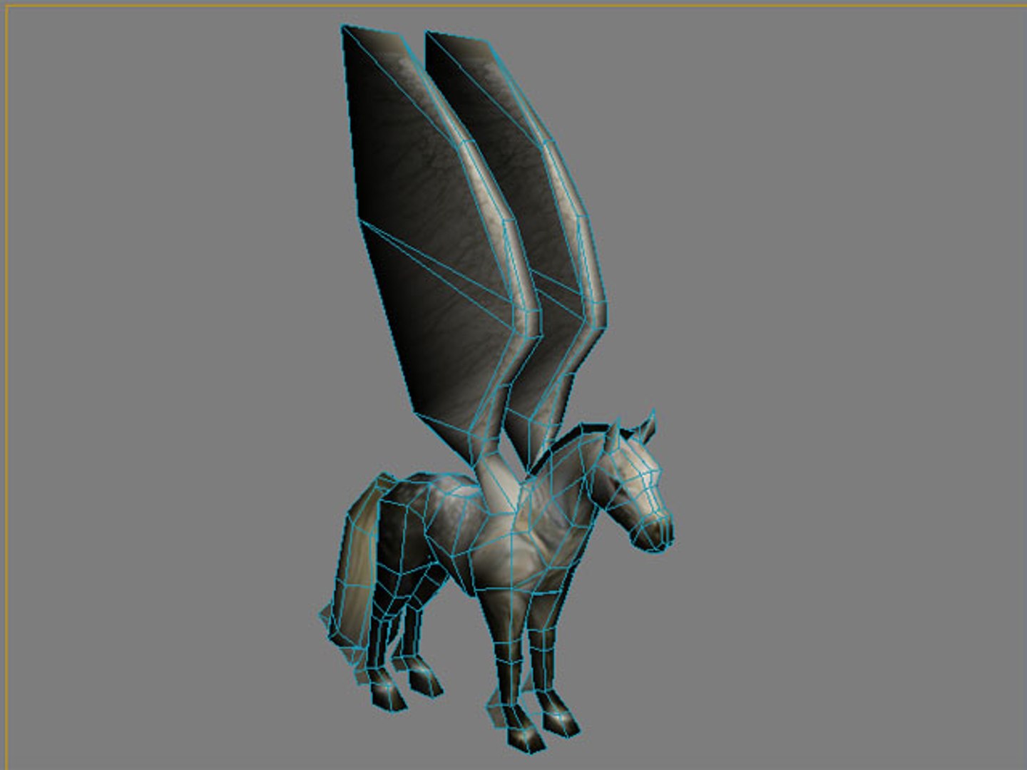 3d pegasus creature