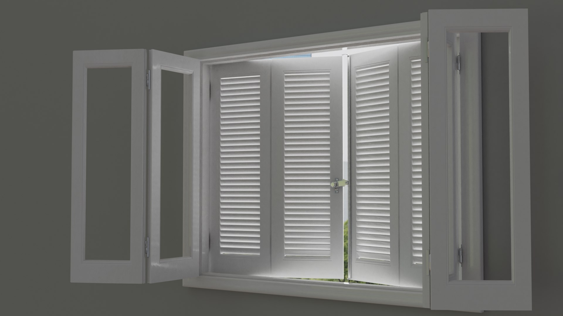 3D Shesh Wood Window Model - TurboSquid 1684387