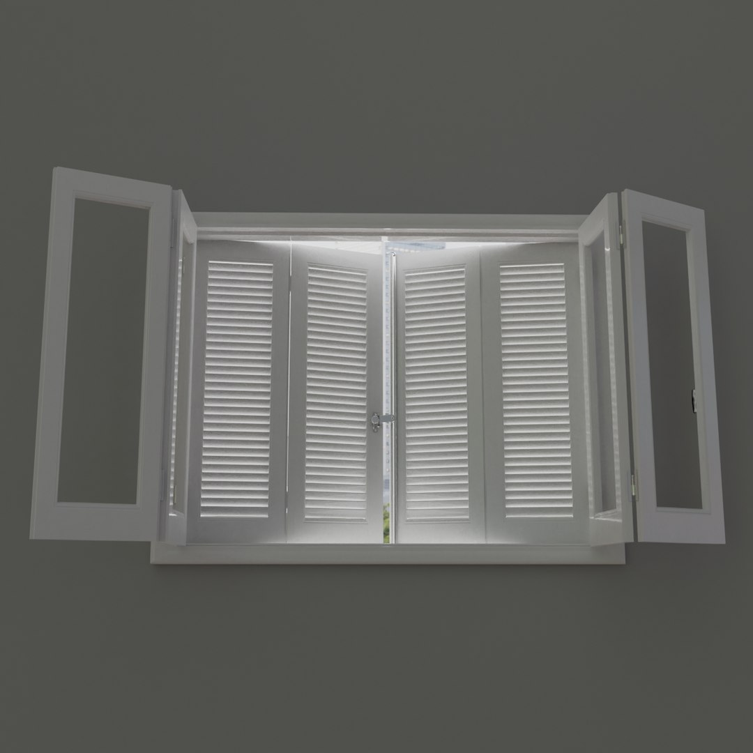 3D Shesh Wood Window Model - TurboSquid 1684387