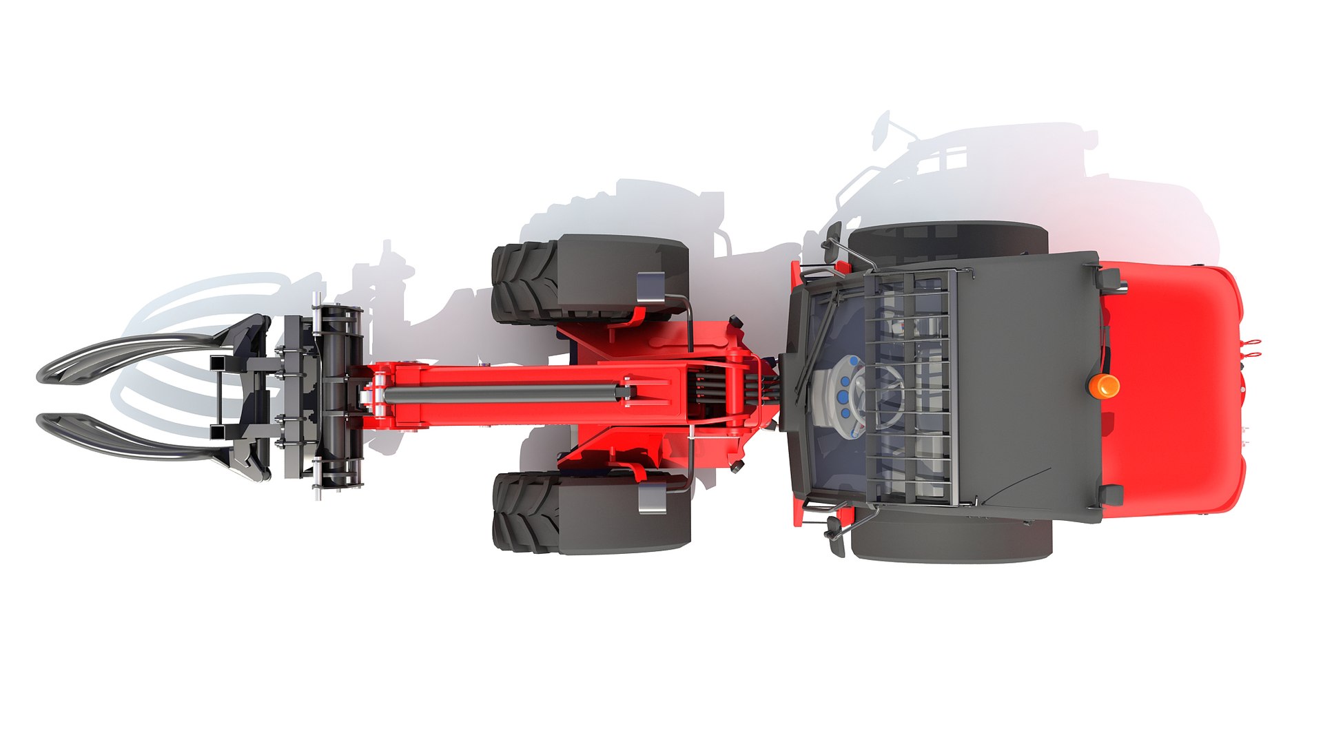 Weidemann Telescopic Handler Forklift 3D Model - TurboSquid 1733494