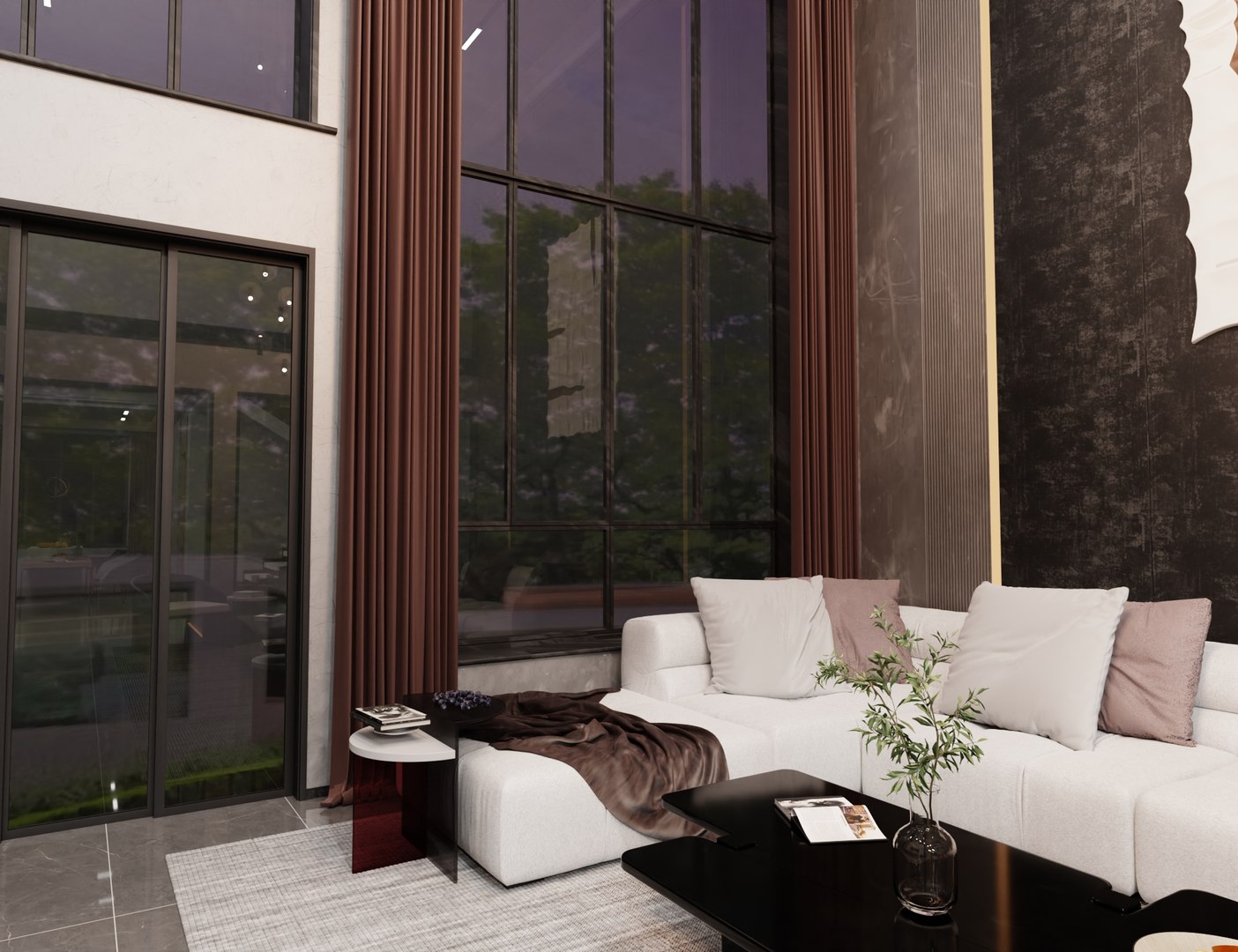 3D model Minimalist living room interior scene blender - TurboSquid 2114133