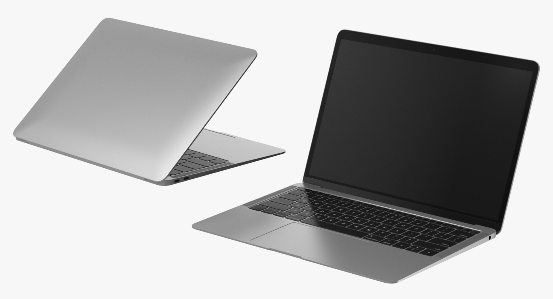 3D subnotebook silver notebook - TurboSquid 1379962