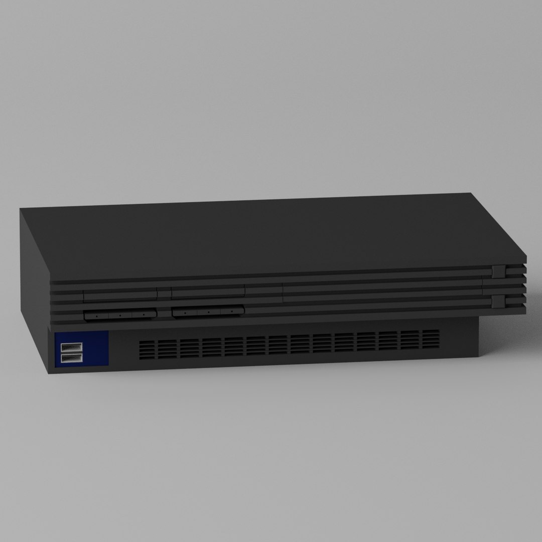 Cartoon Sony Playstation 2 Gaming Console 3D Model - TurboSquid 2142799