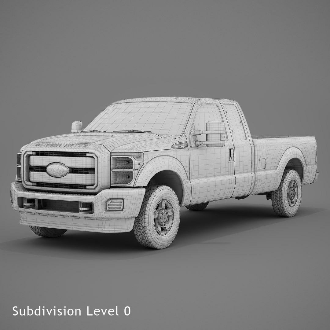 3d Model Super Duty 2015 F250