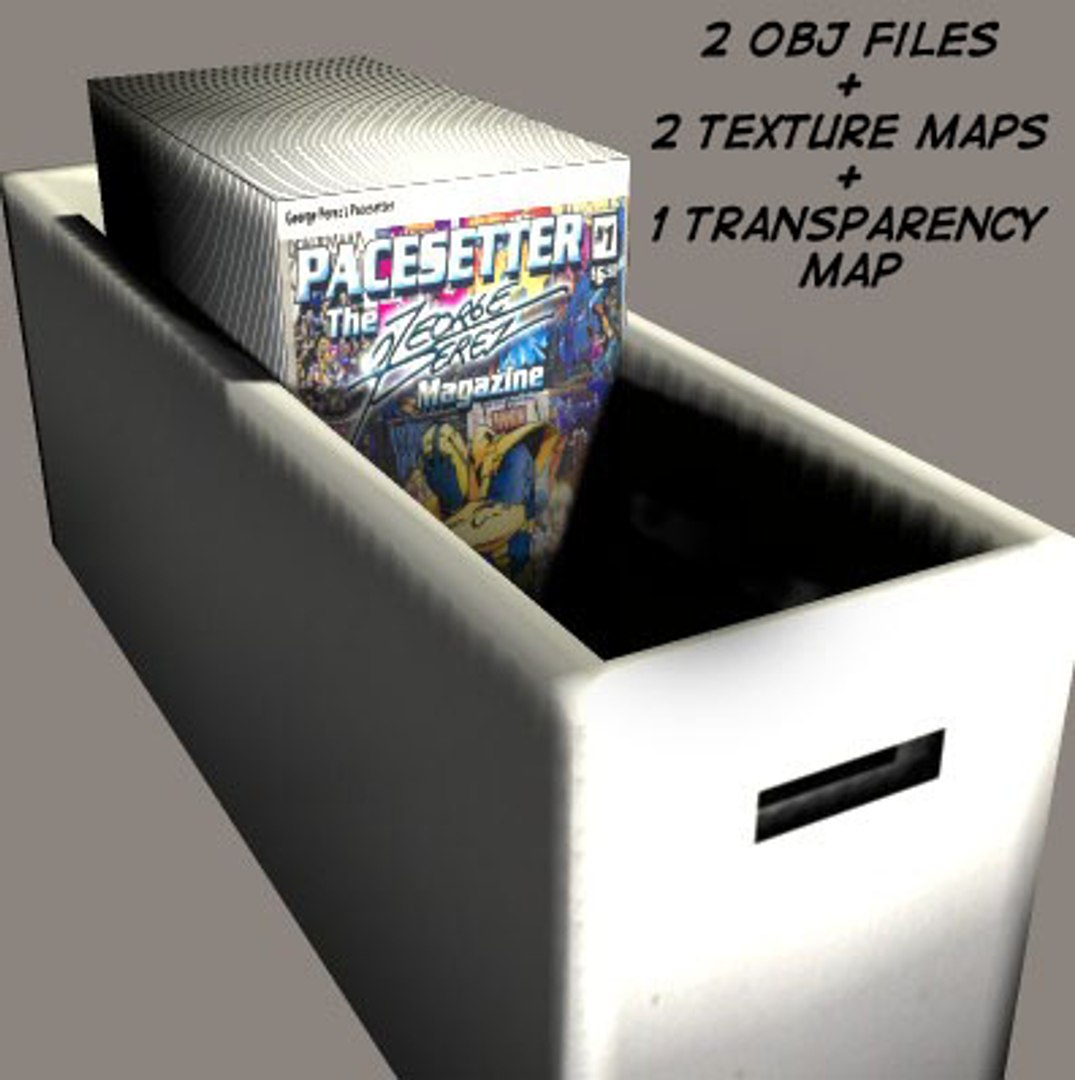 Comic Book Box 3d Obj