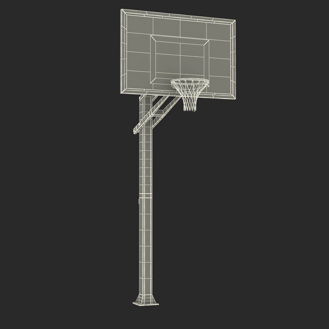 3d Basketball Hoop 4 Modeled Model
