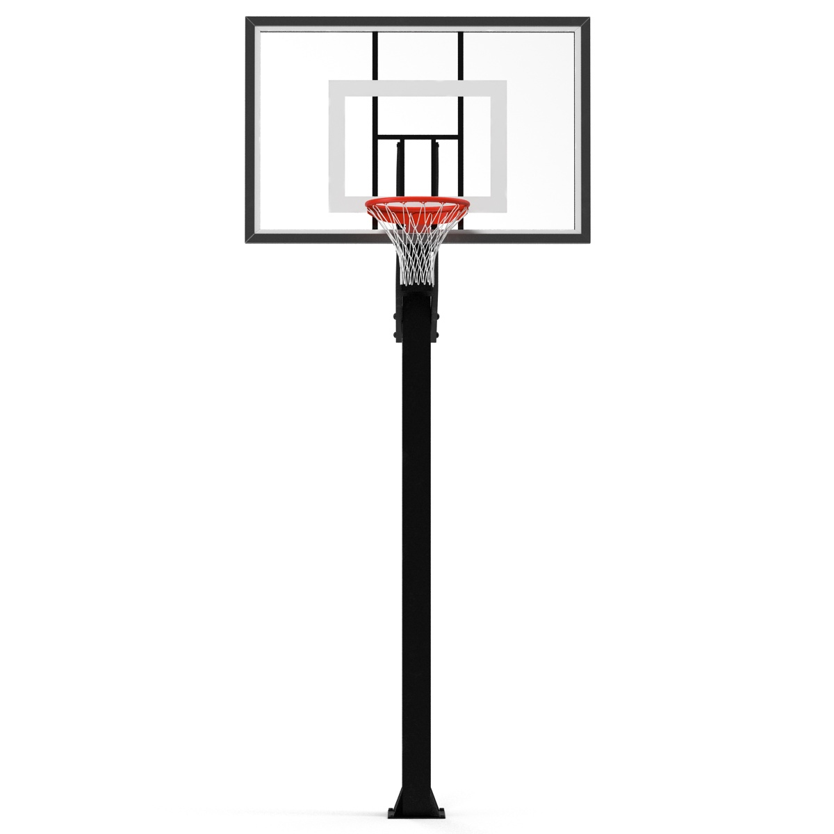 3d basketball hoop 4 modeled model