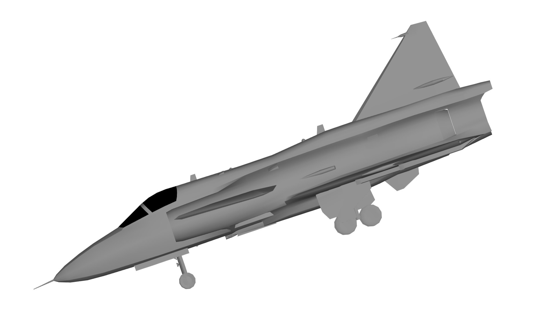 3D Saab 37 Viggen - TurboSquid 1988758