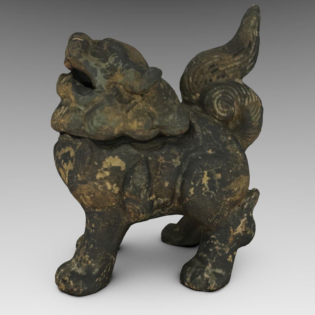 Iron Chinese Lion C4d