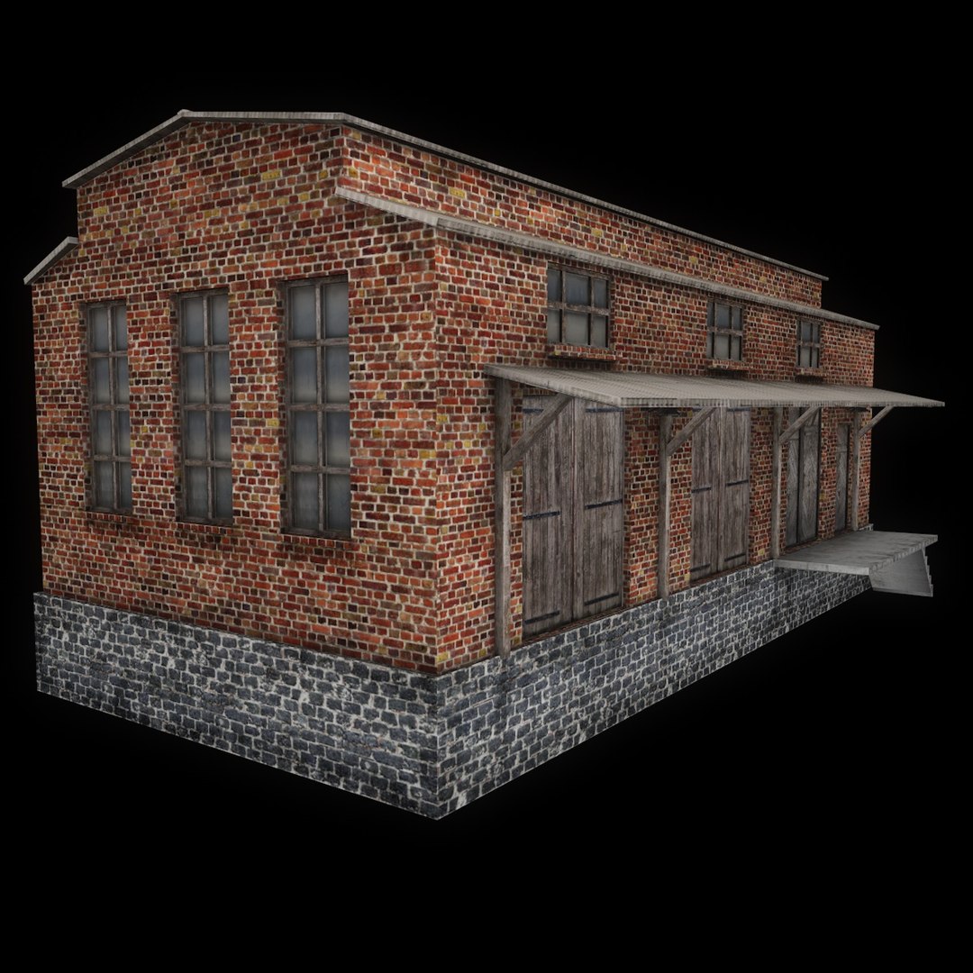 3d model old warehouse