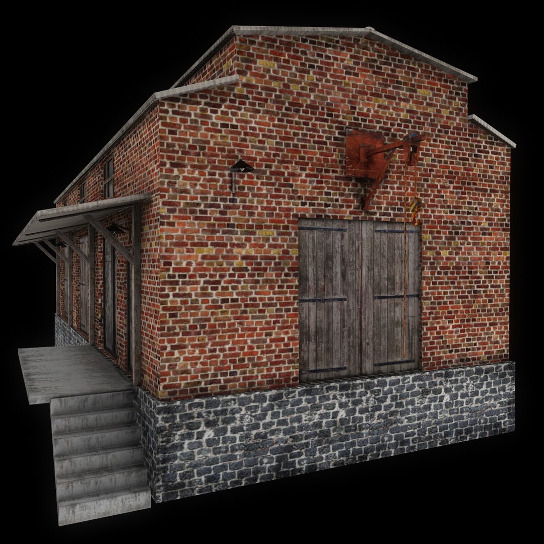 3d model old warehouse