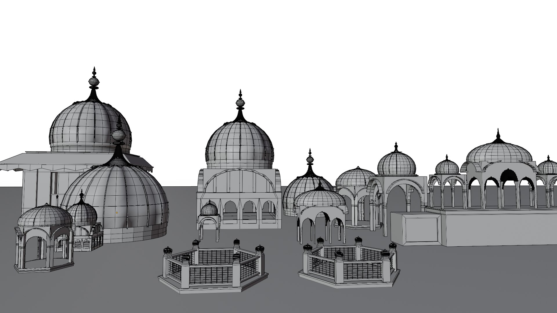 Cathedral Domes Asset Pack 3D Model - TurboSquid 1779056