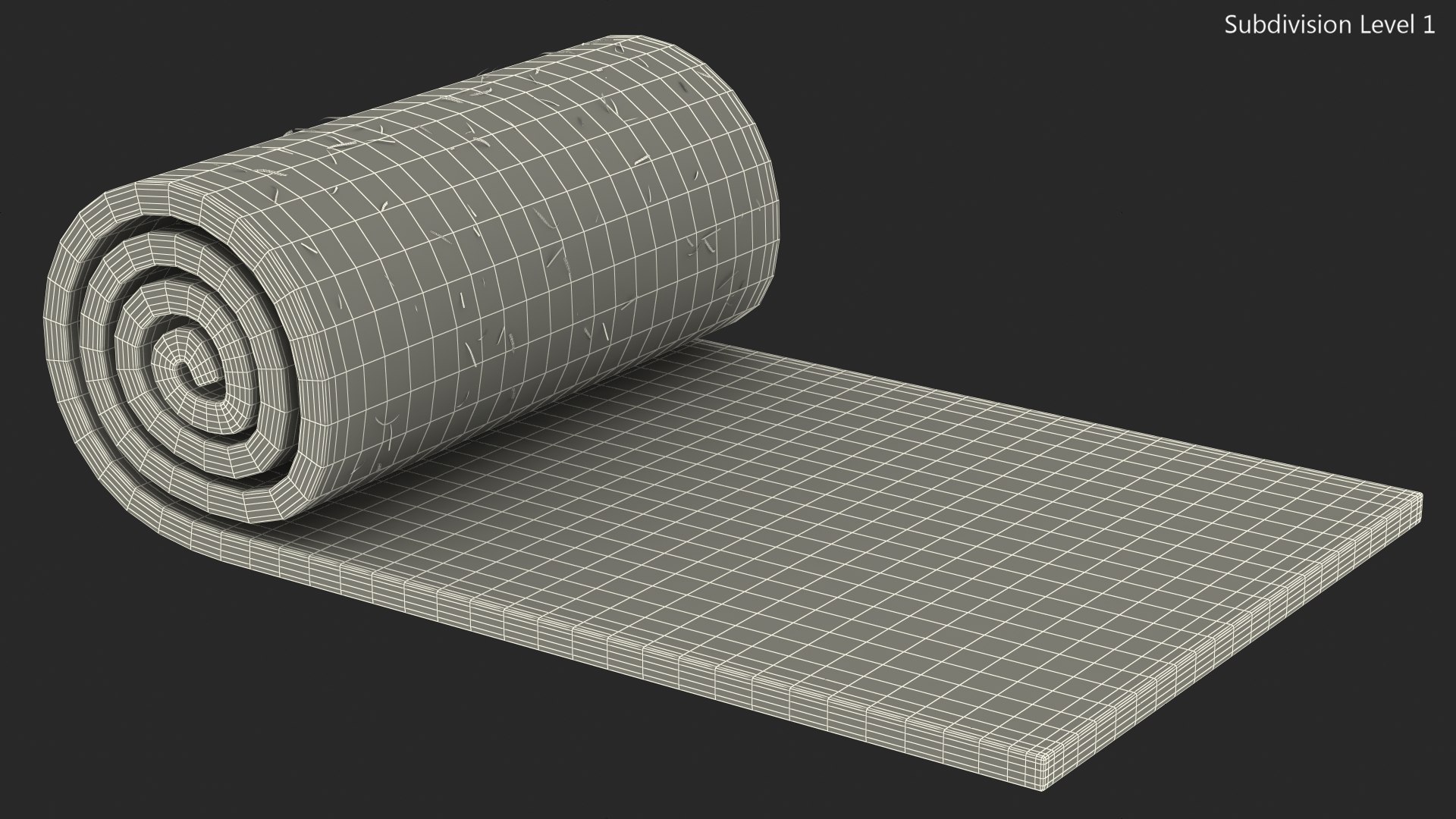 3D Lawn Turf Roll Fur model - TurboSquid 1882218