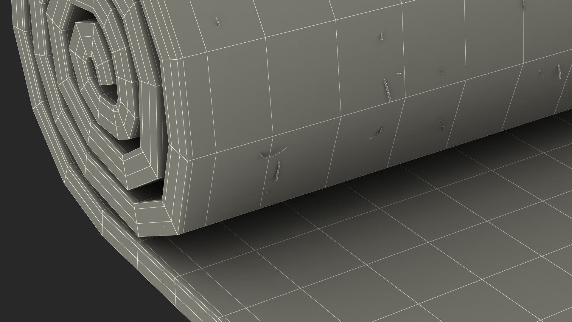 3D Lawn Turf Roll Fur model - TurboSquid 1882218