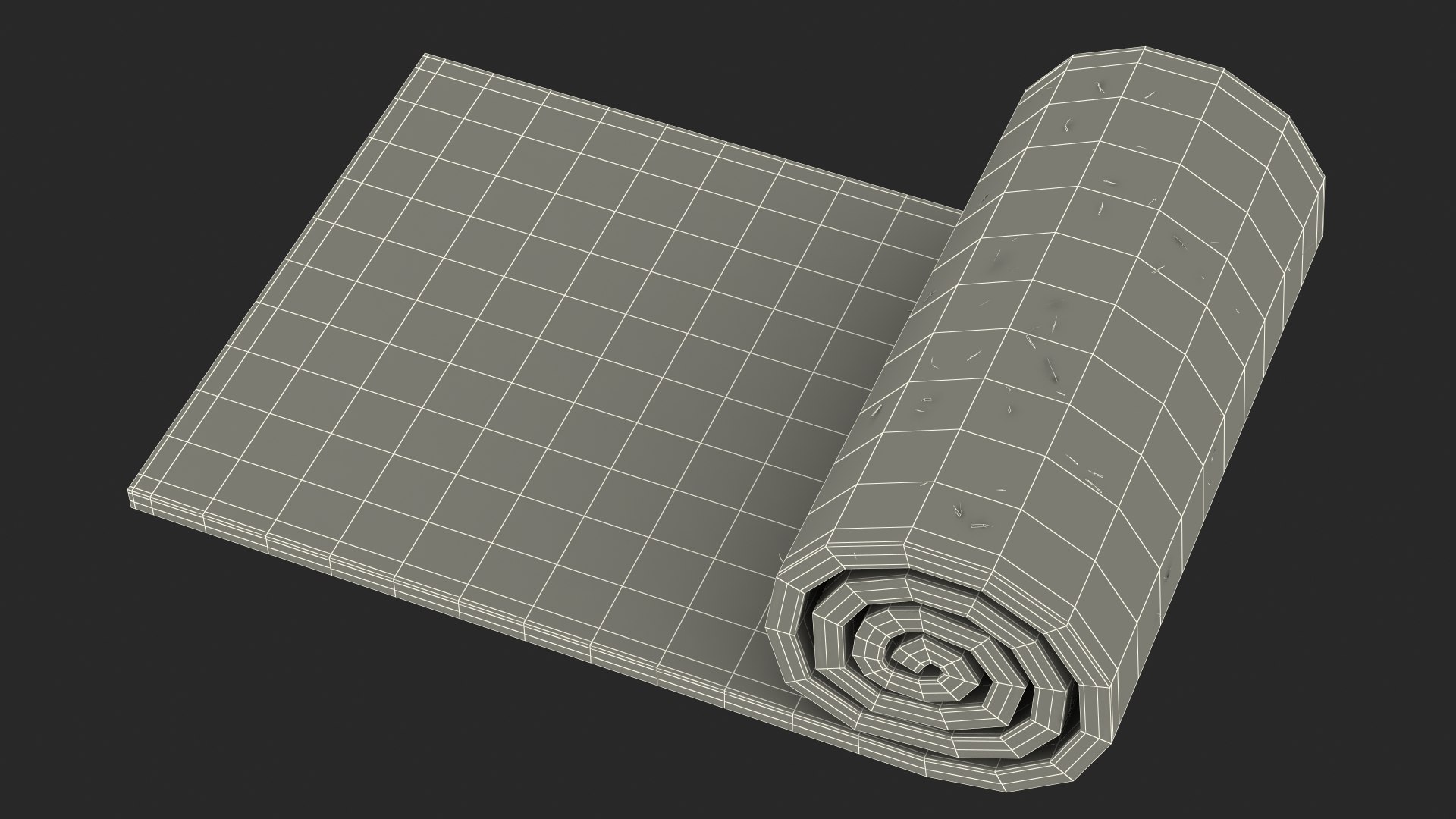 3D Lawn Turf Roll Fur model - TurboSquid 1882218
