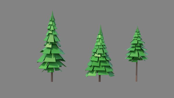 3D model low poly vegetation 1 - TurboSquid 1781515
