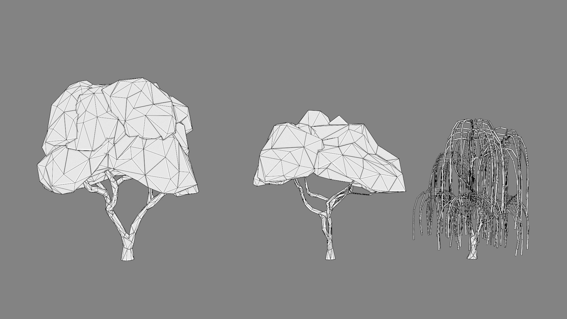 3D model low poly vegetation 1 - TurboSquid 1781515