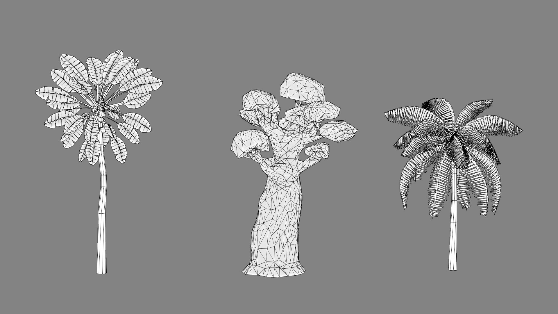 3D model low poly vegetation 1 - TurboSquid 1781515