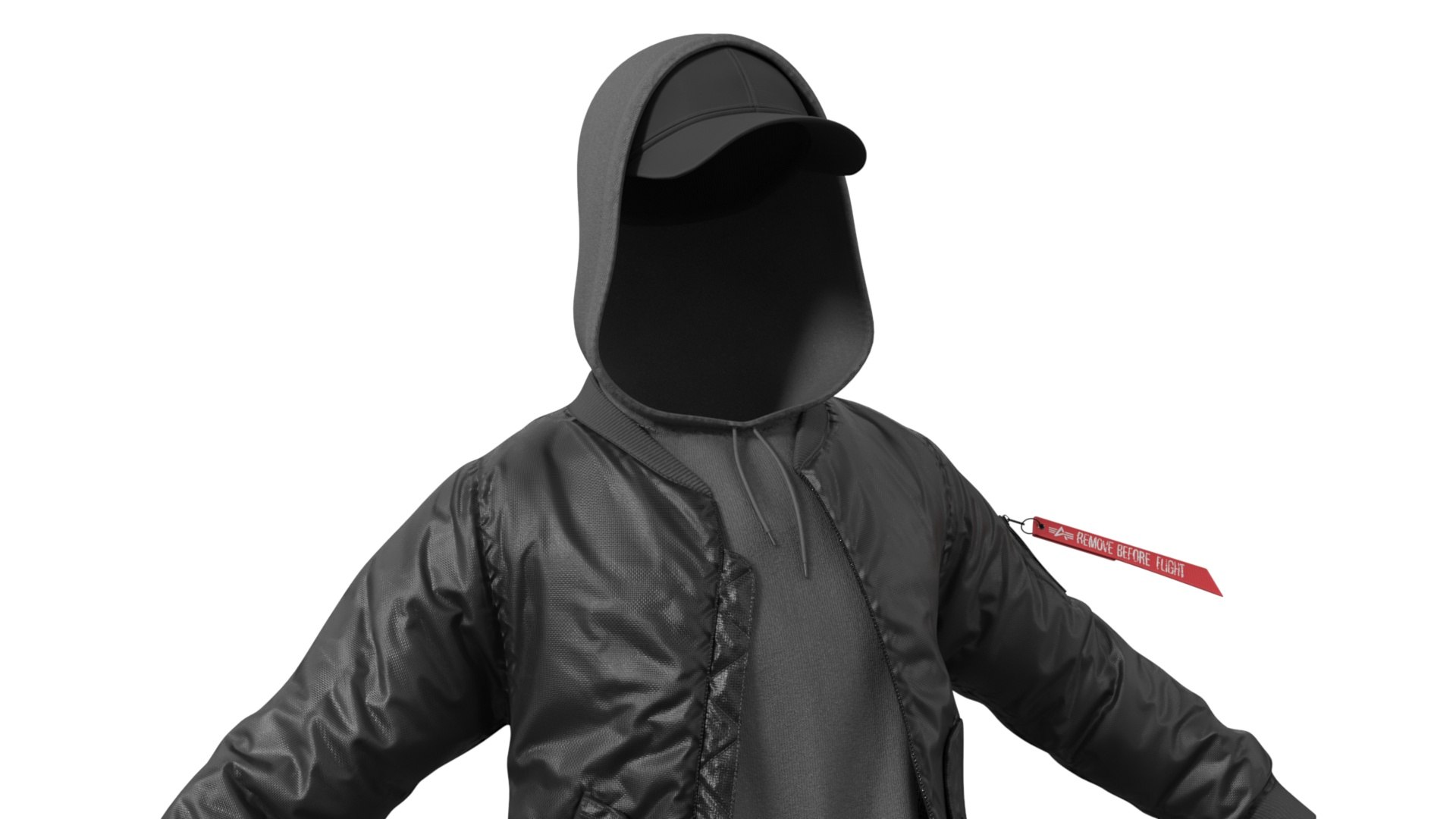 3D Urban Hacker Male Outfit With Mask Black - TurboSquid 2426470