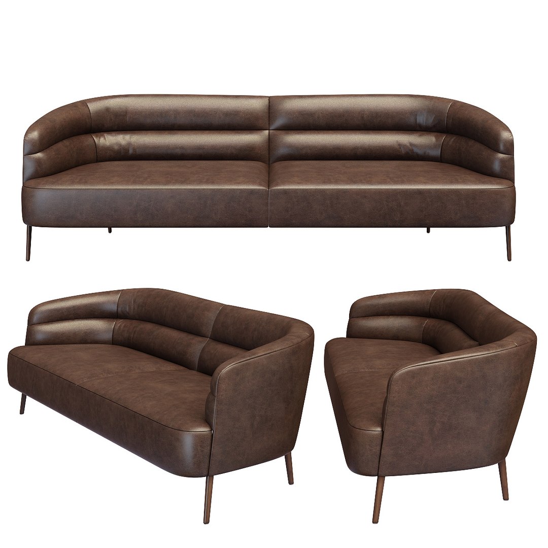 3d Max Wittmann Odeon Sofa