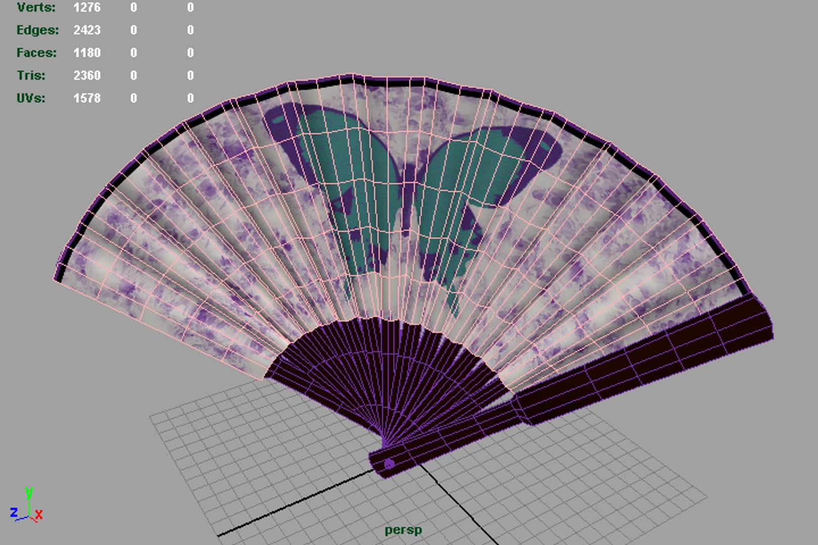 3d Oriental Fan