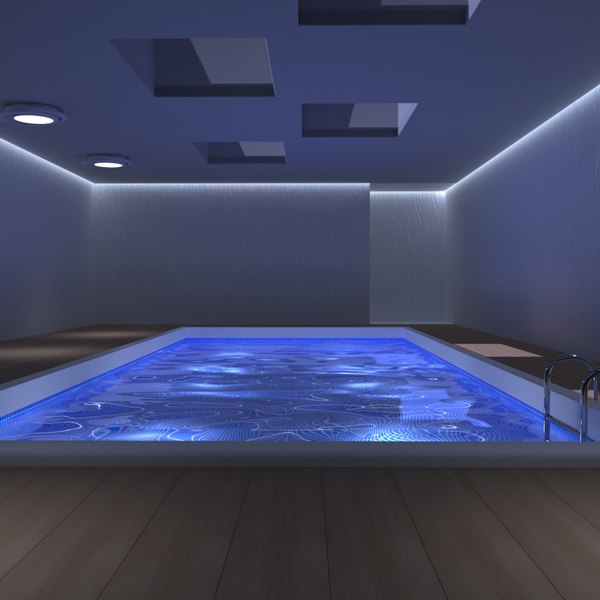 modèle 3D de Piscine Ambiance Nuit - TurboSquid 1974604