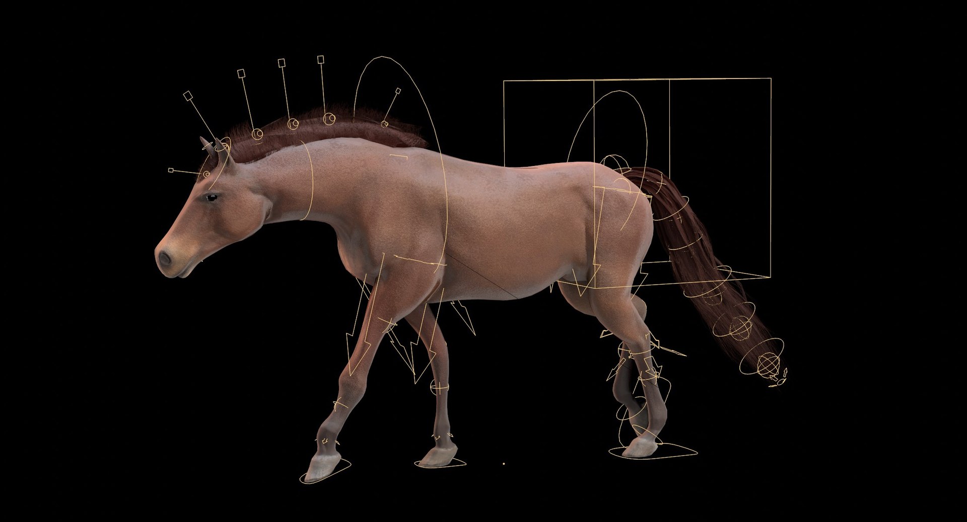 3D Horse Blender Walk - TurboSquid 1253053