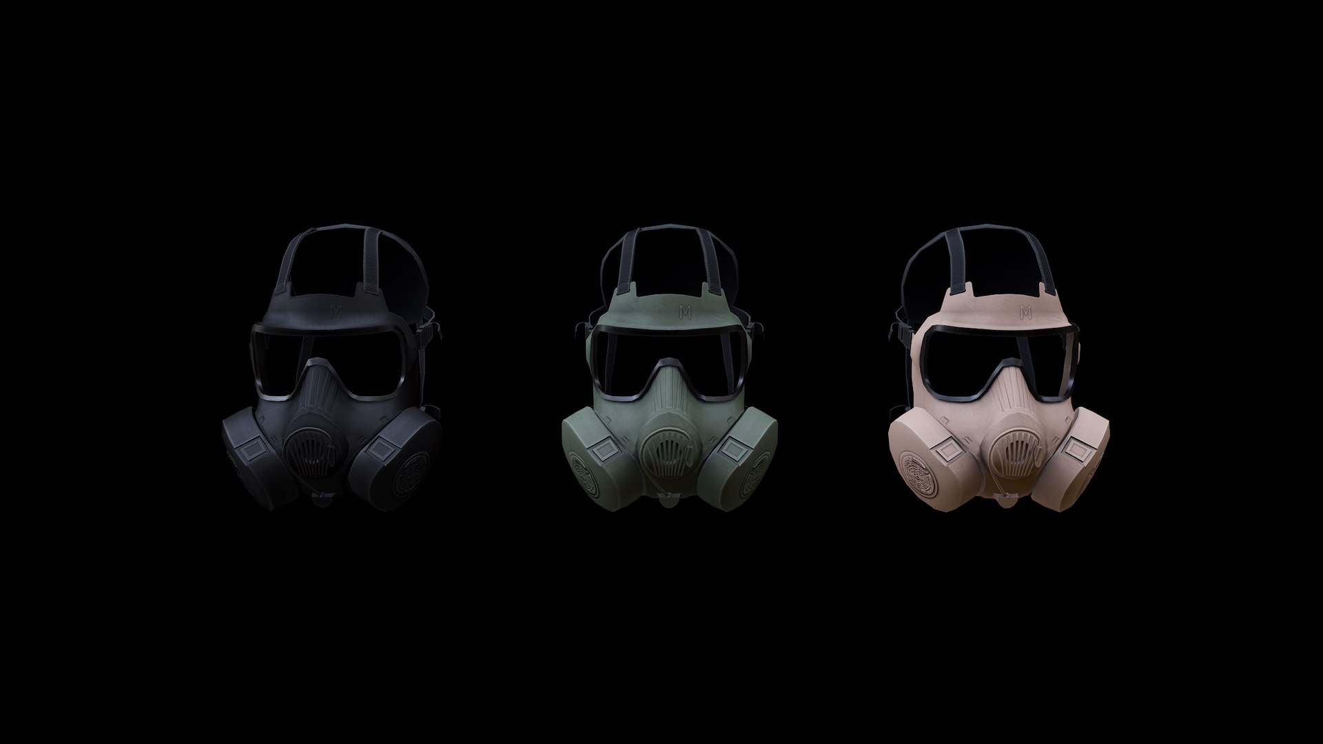 3D M50 Gasmask - TurboSquid 1718370