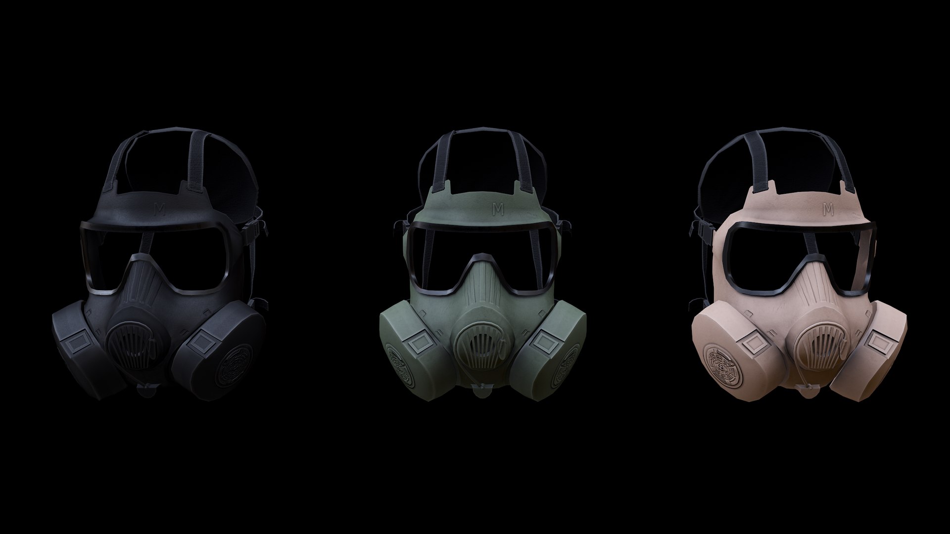 3D M50 Gasmask - TurboSquid 1718370