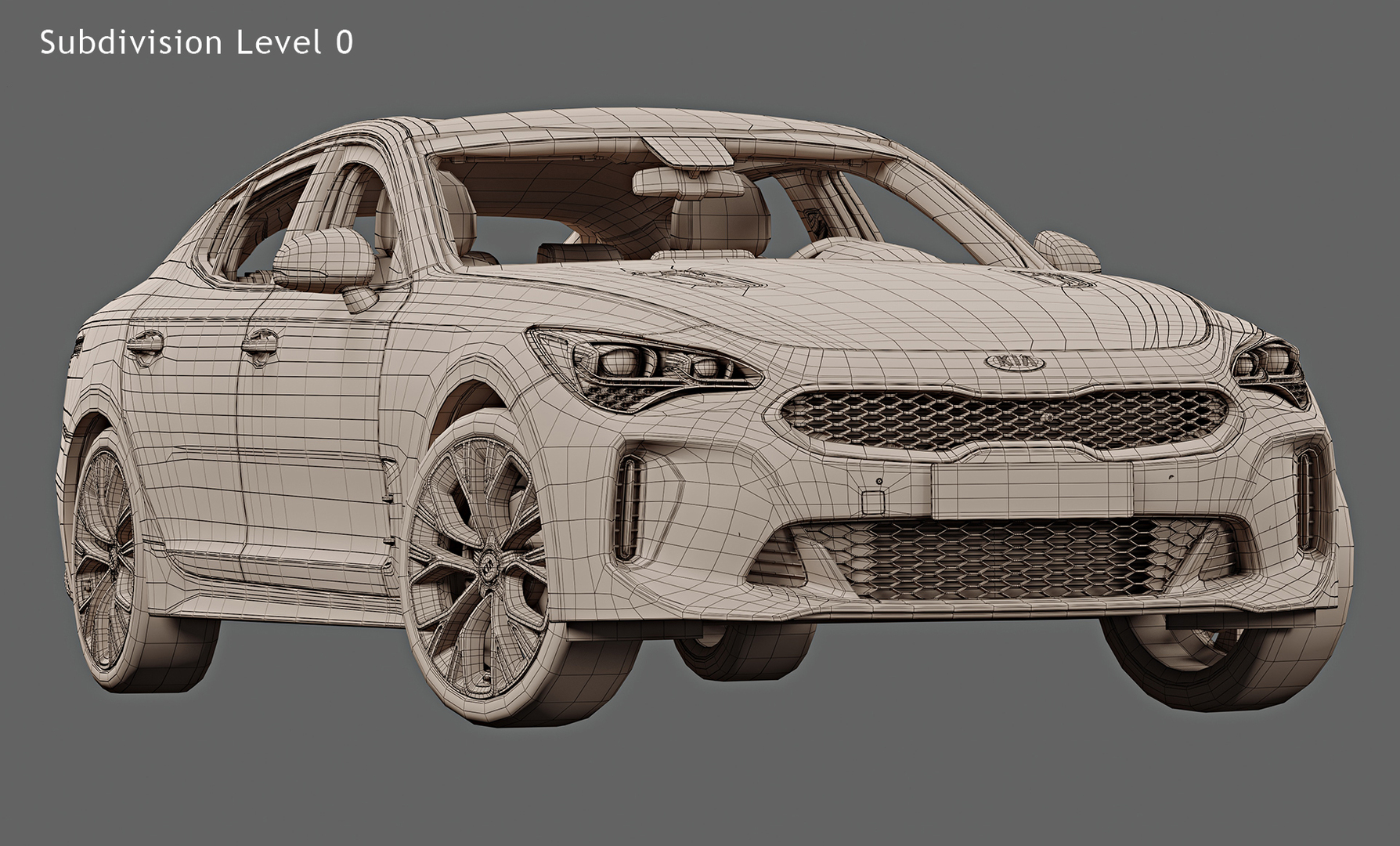 3D 2019 kia stinger model - TurboSquid 1466069