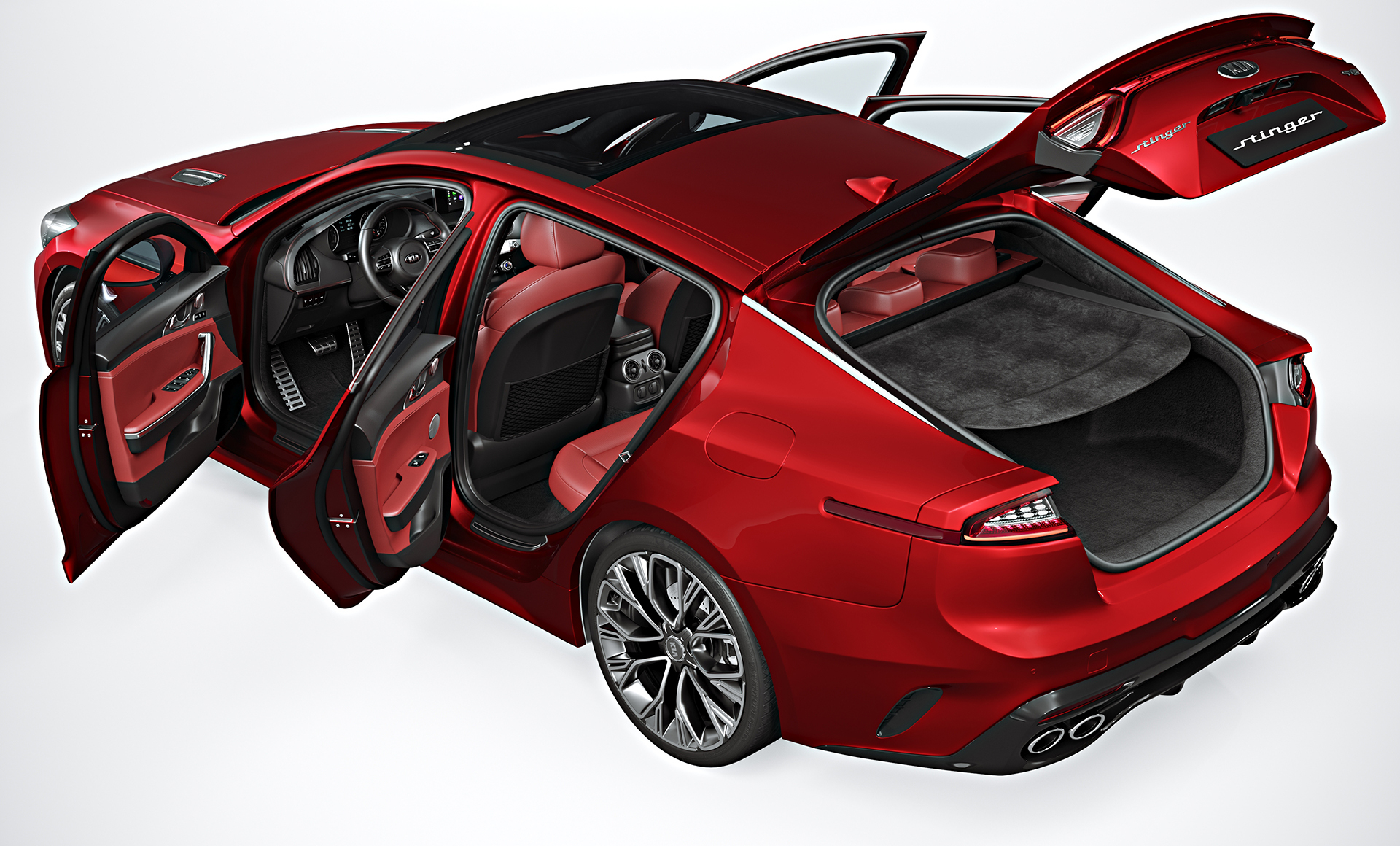 3D 2019 kia stinger model - TurboSquid 1466069