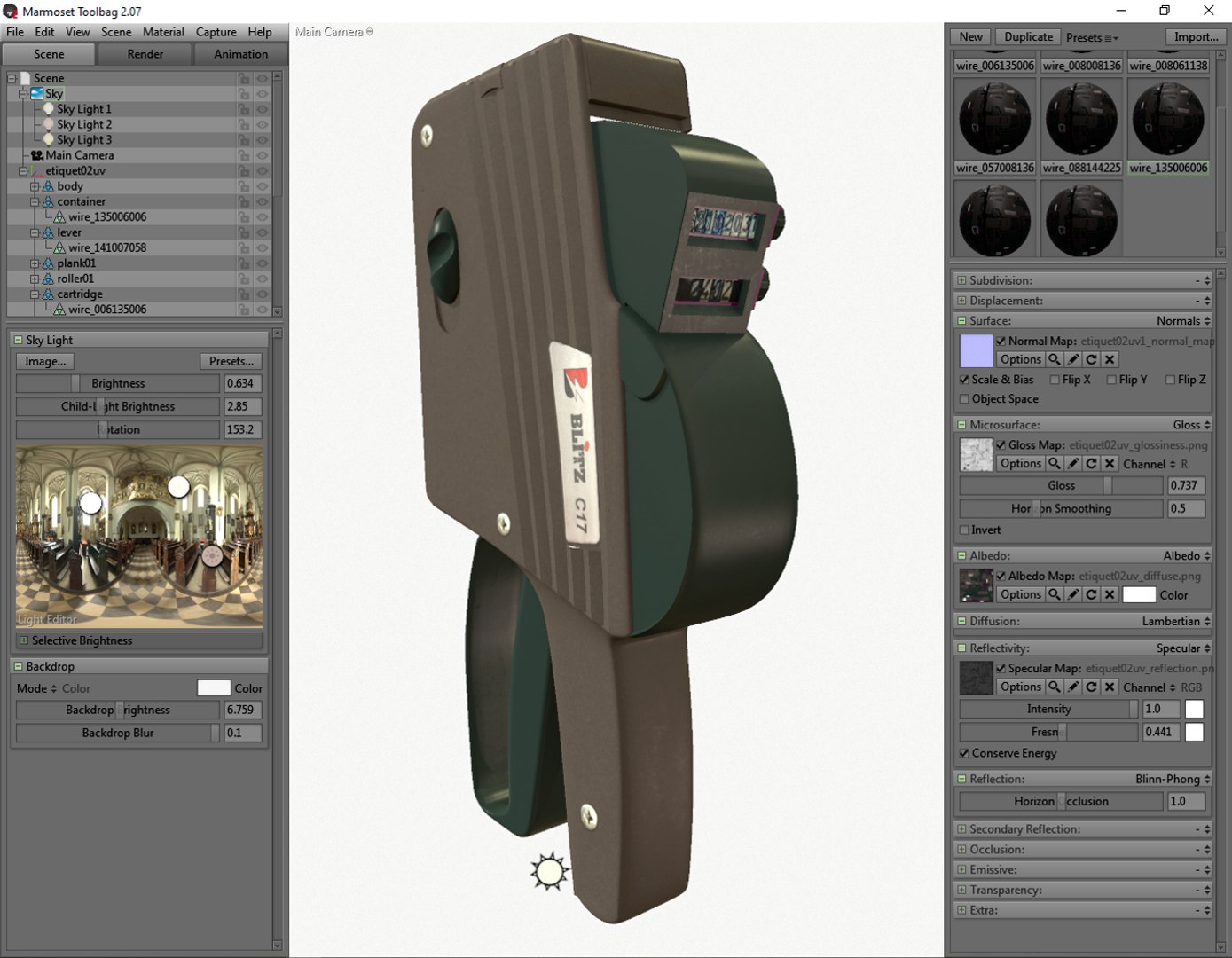 3D Marking Gun - TurboSquid 1804438