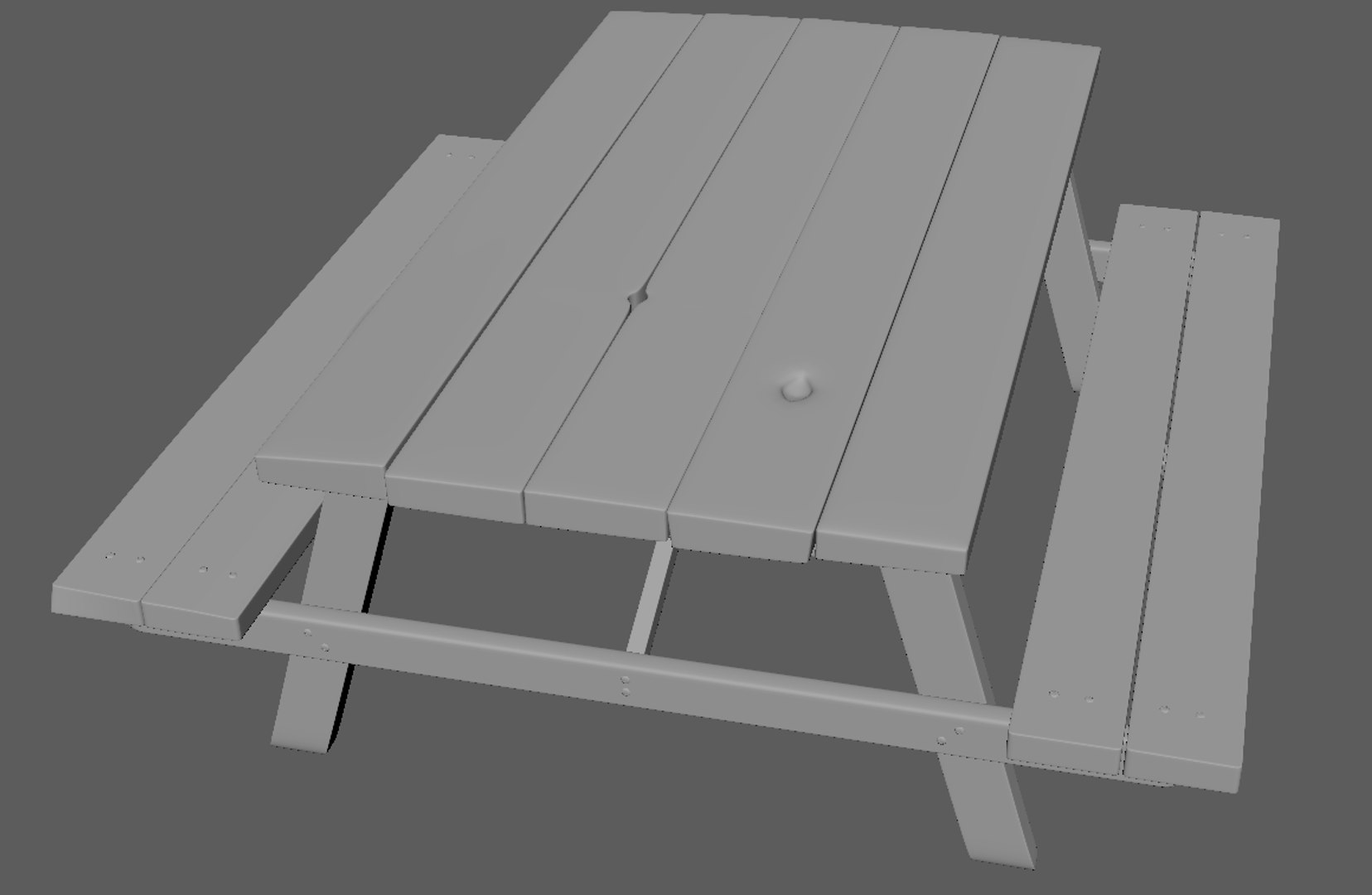 3D Picnic Table Model - TurboSquid 1384700