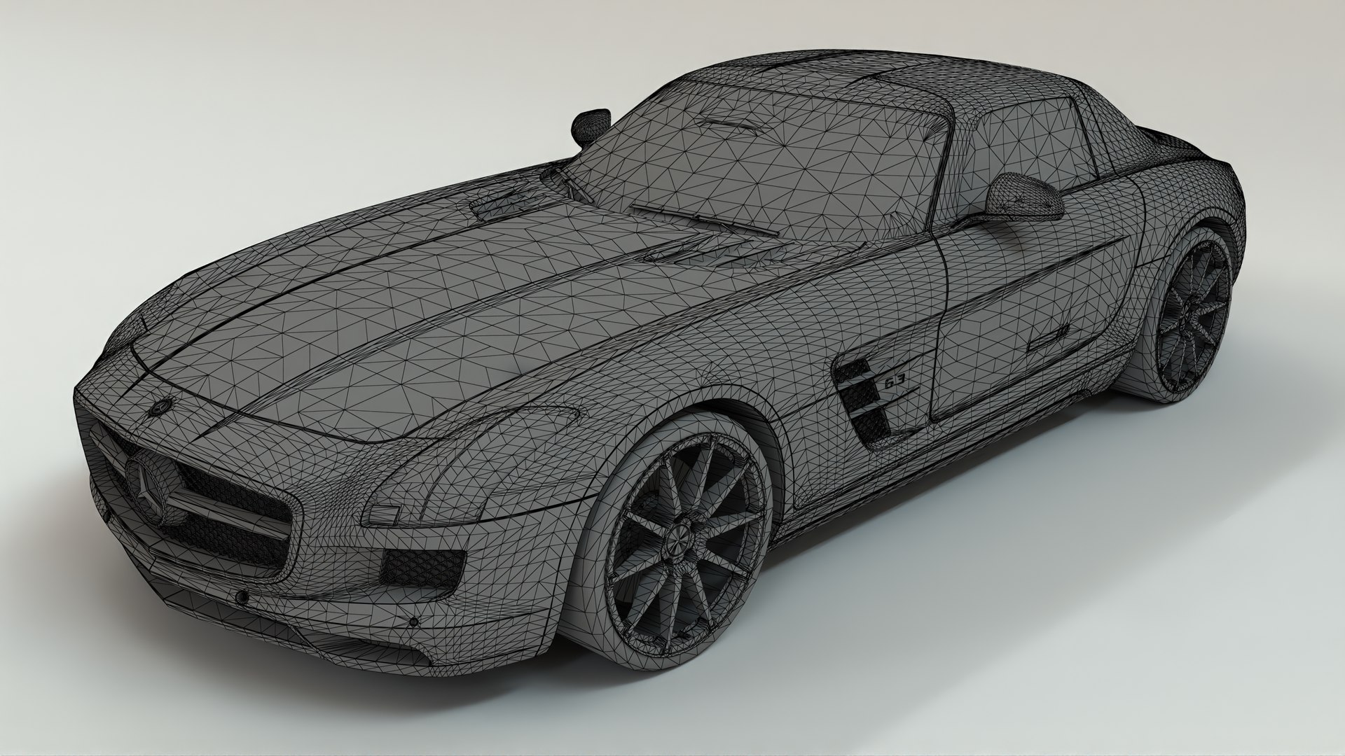 3D Mercedes-Benz SLS AMG Model - TurboSquid 2329992