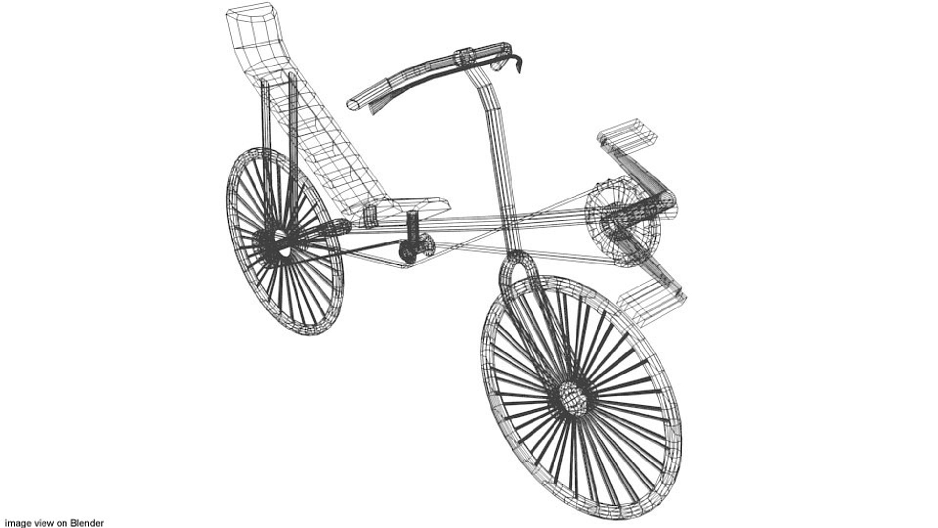 bicycle cycle recumbent 3ds