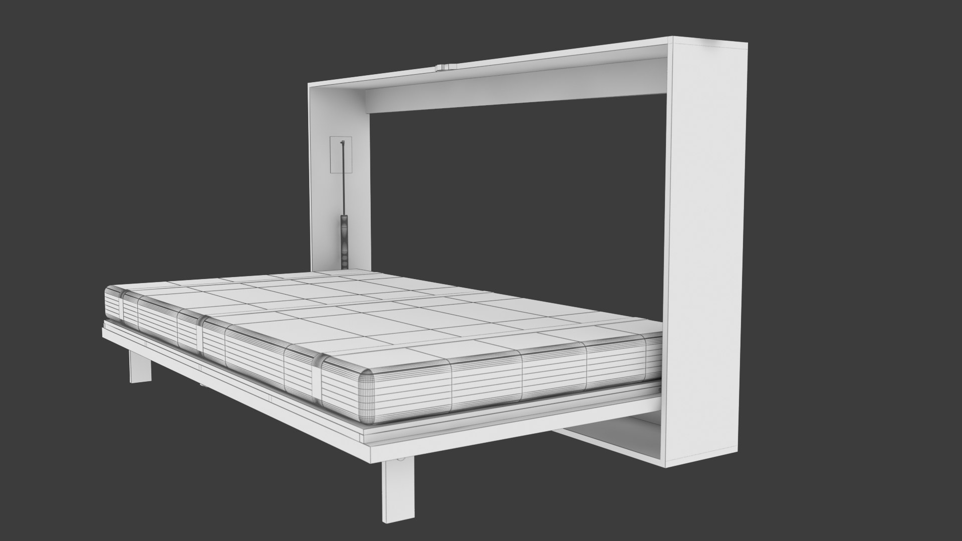 Murphy Wall Bed 3D Model - TurboSquid 1806729