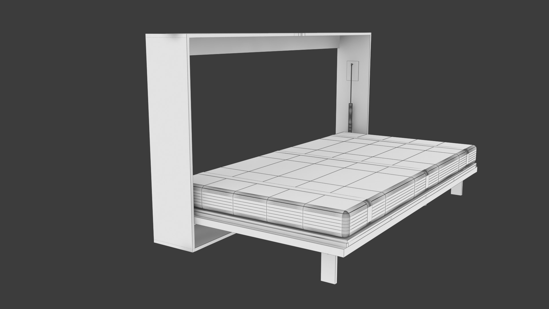 Murphy Wall Bed 3D Model - TurboSquid 1806729