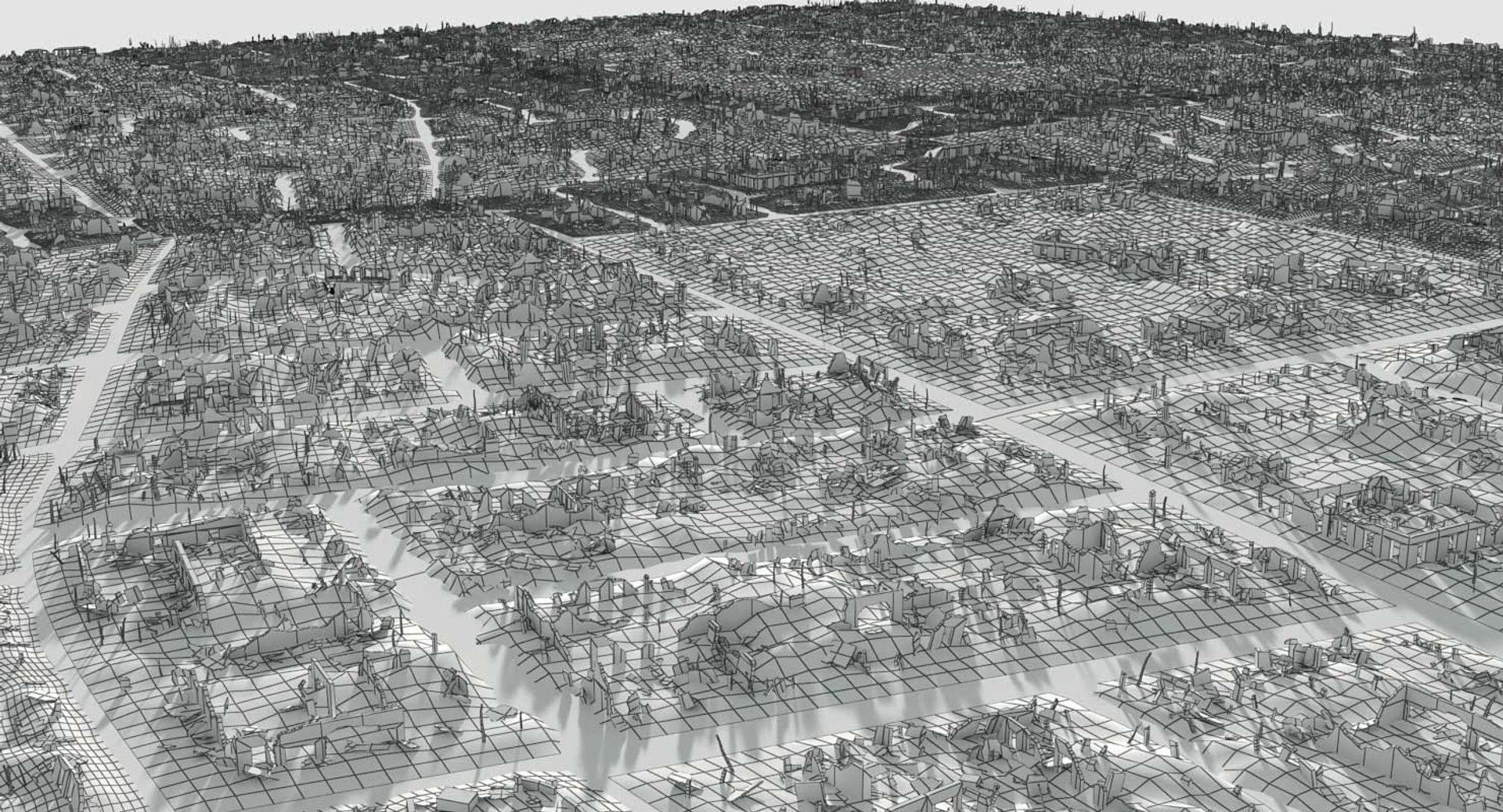 3d Ruined City - Fallout