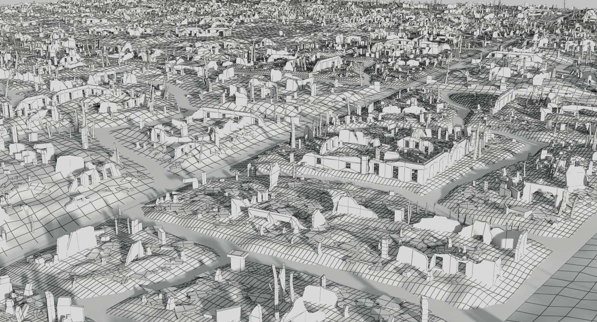 3d Ruined City - Fallout